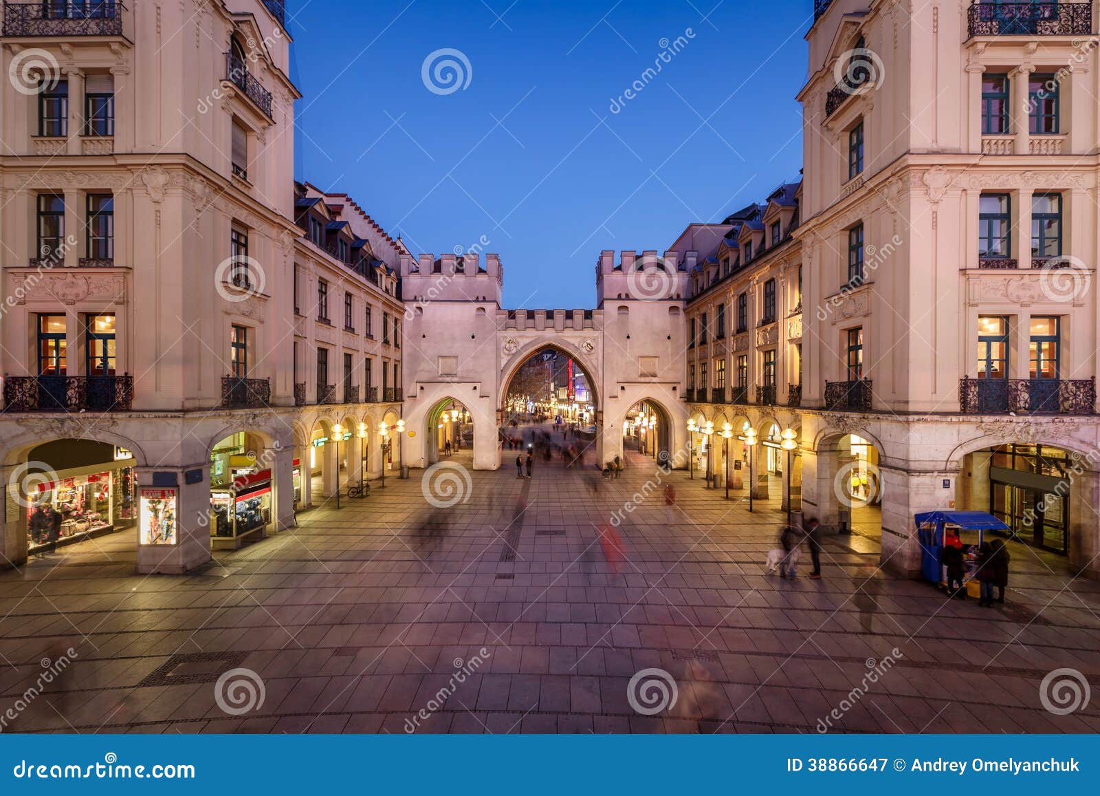Karlstor Gate and Karlsplatz Square Stock Image - Image of architecture ...