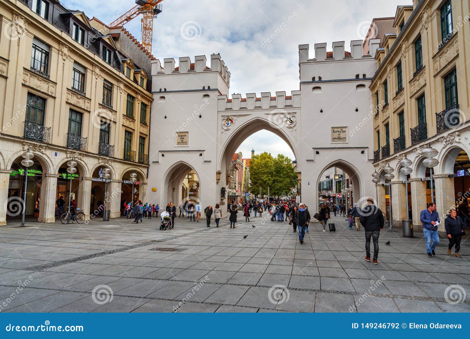 Munich. Karlstor Gate. Royalty-Free Stock Photography | CartoonDealer ...
