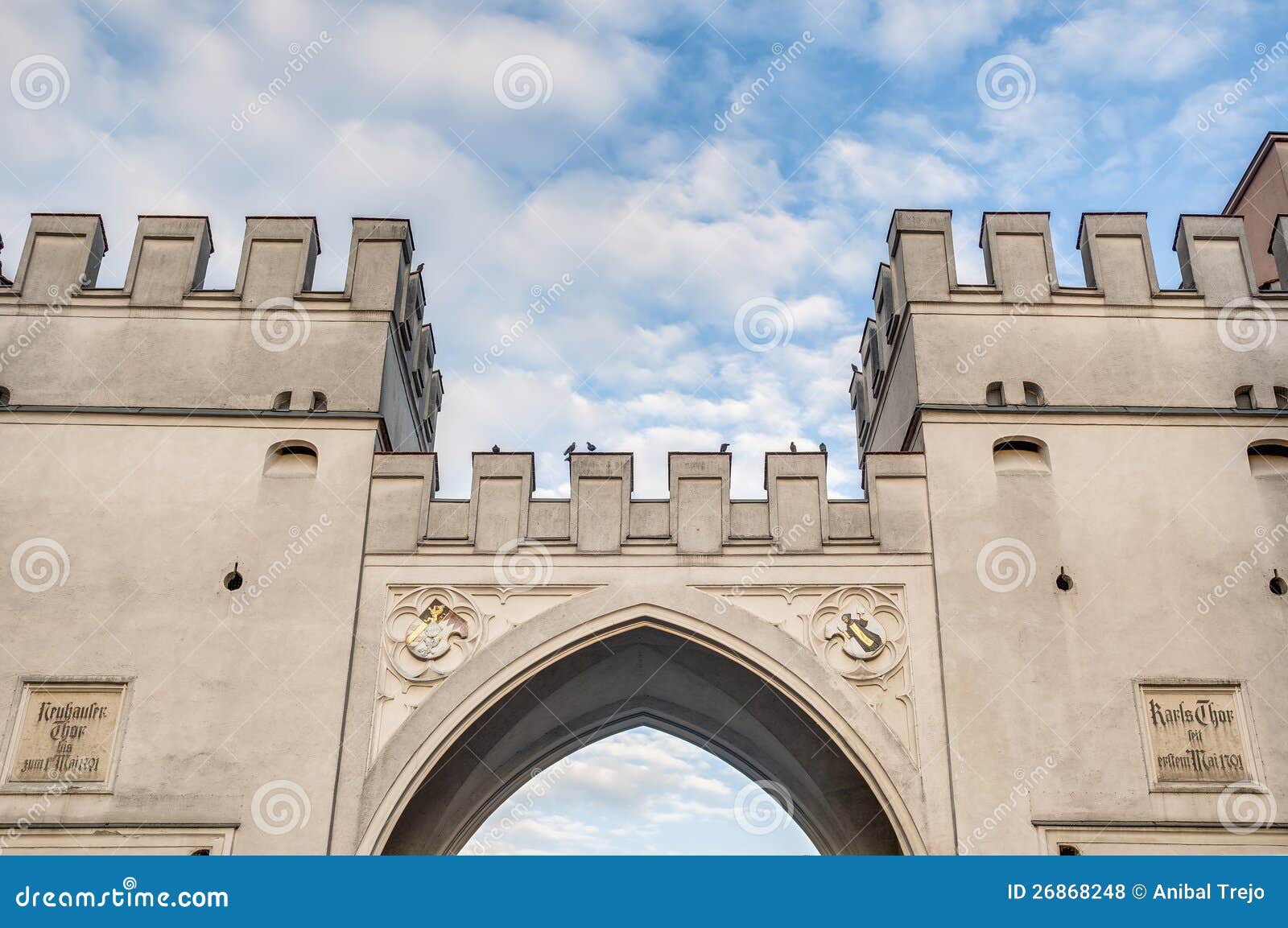 The Karlstor Gate at Stachus in Munich, Germany Stock Photo - Image of ...