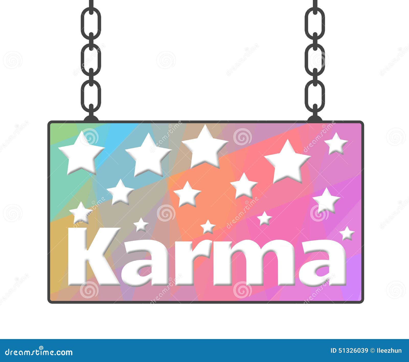 Karma Symbol Text