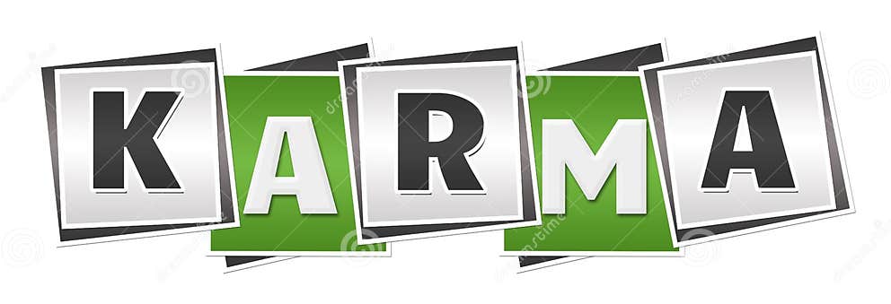 Karma Green Grey Blocks stock illustration. Illustration of religious ...
