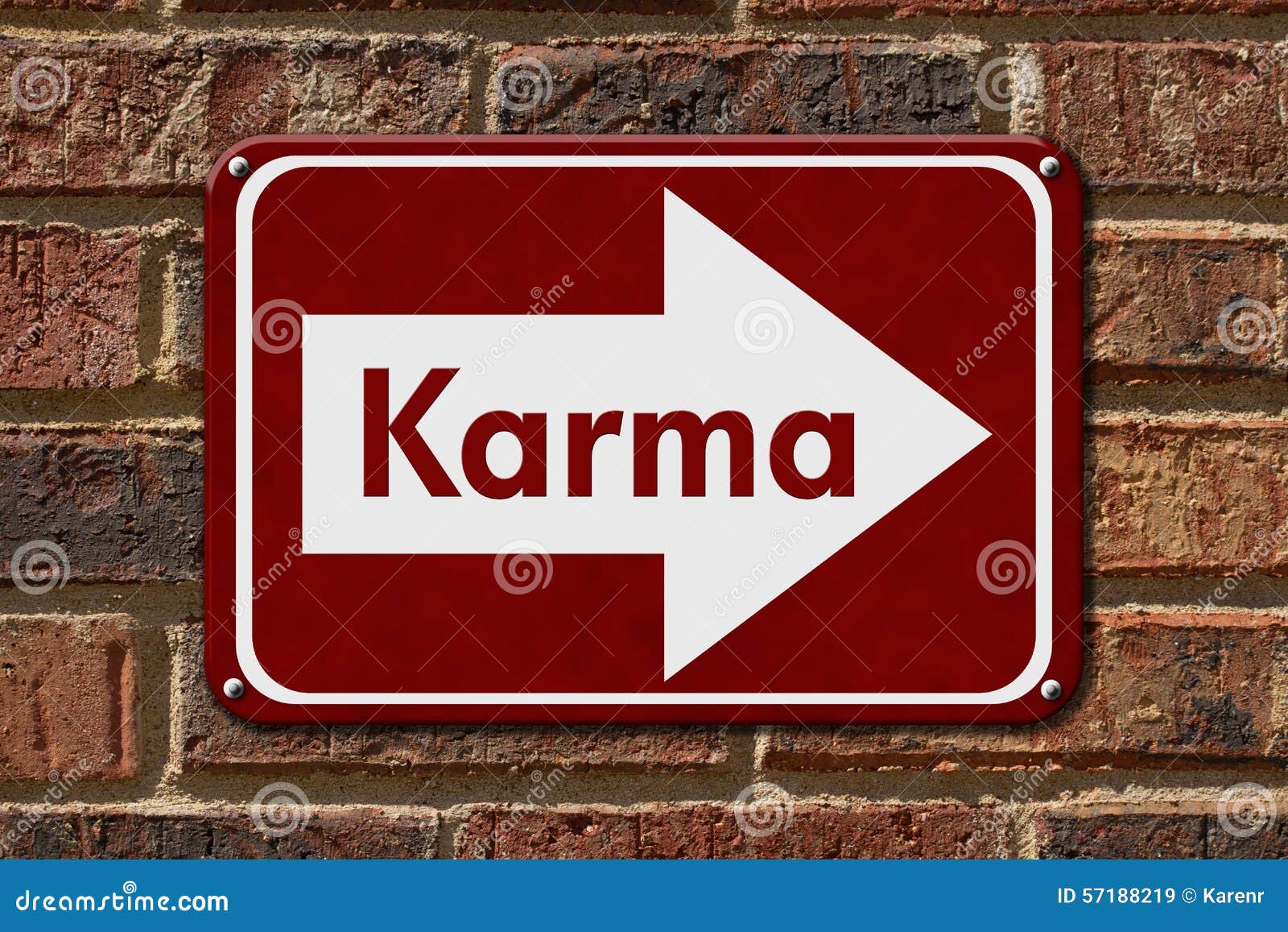 Karma Sign stock image. Image of string, fate, clip, payback - 57188219