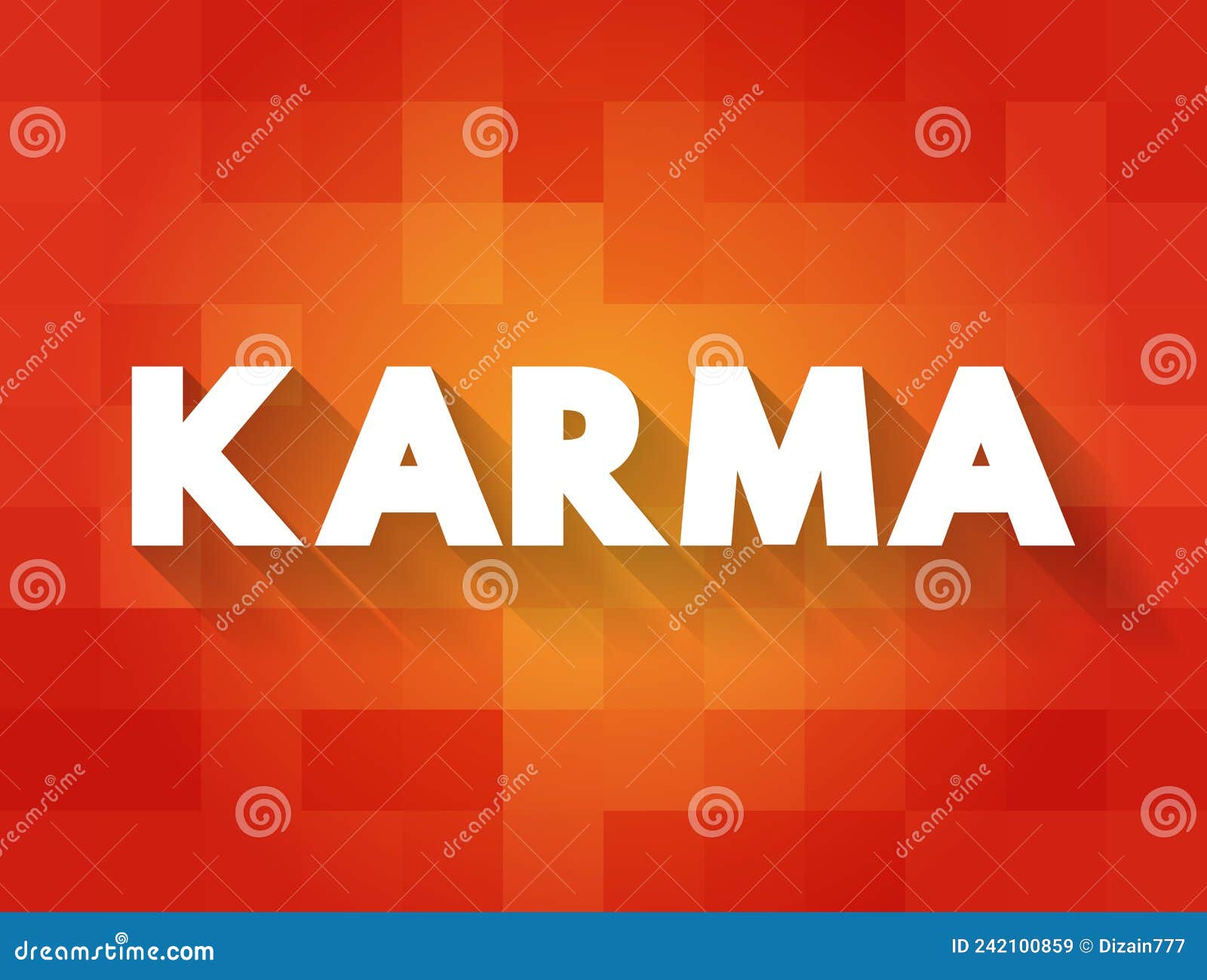 Karma Text Quote, Concept Background Stock Illustration - Illustration ...