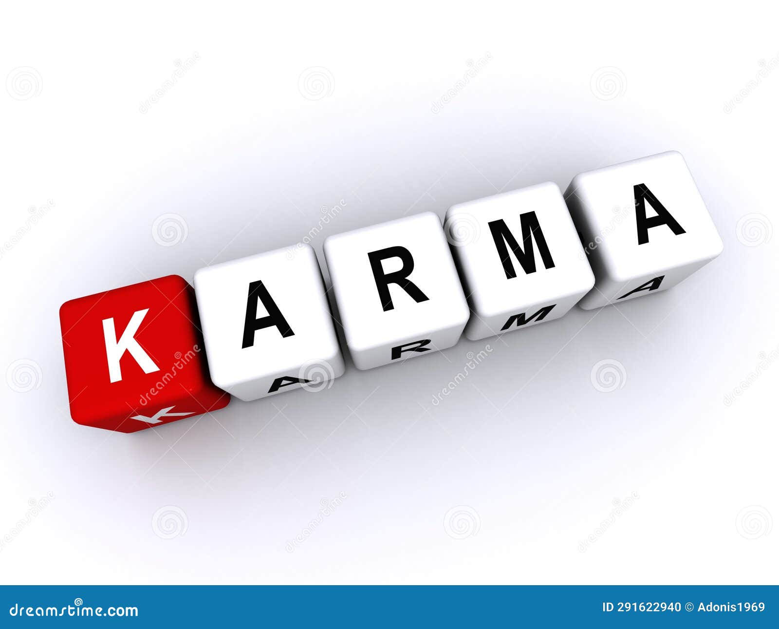 Karma word block on white stock photo. Image of white - 291622940