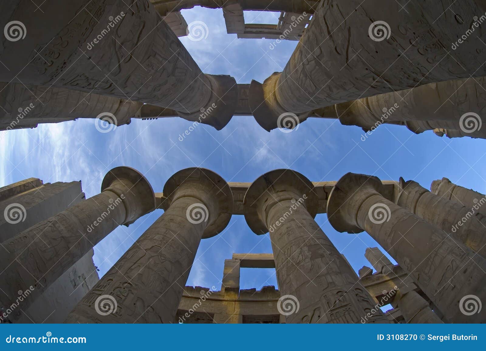 Karnak Columns stock photo. Image of luxor, monument, north - 3108270