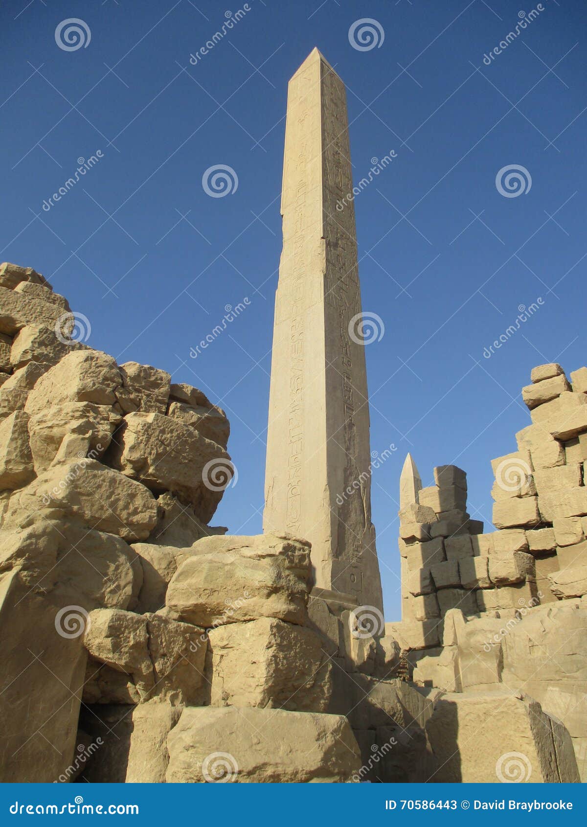 Karnak Obelisk Stone Temple Carving Stock Image - Image of stone ...