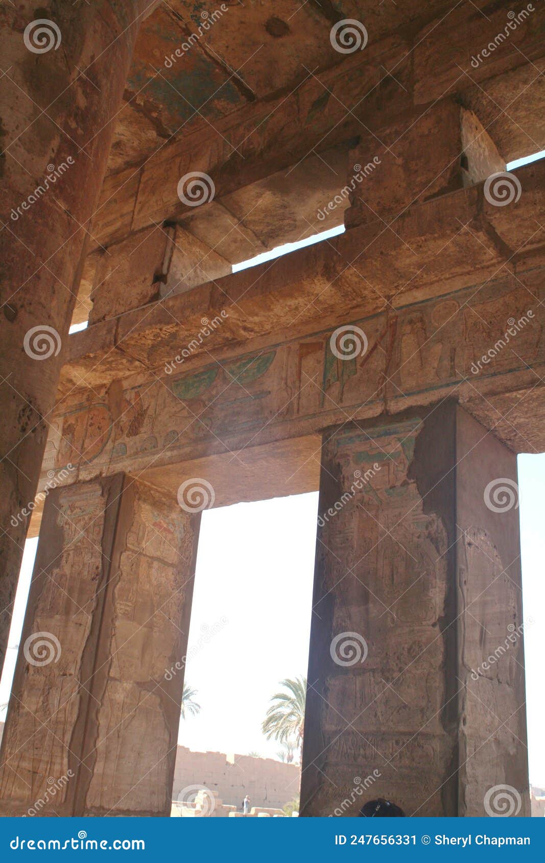 Temple of Karnak Ruins Luxor Egypt Interior of Temple Editorial Photo ...