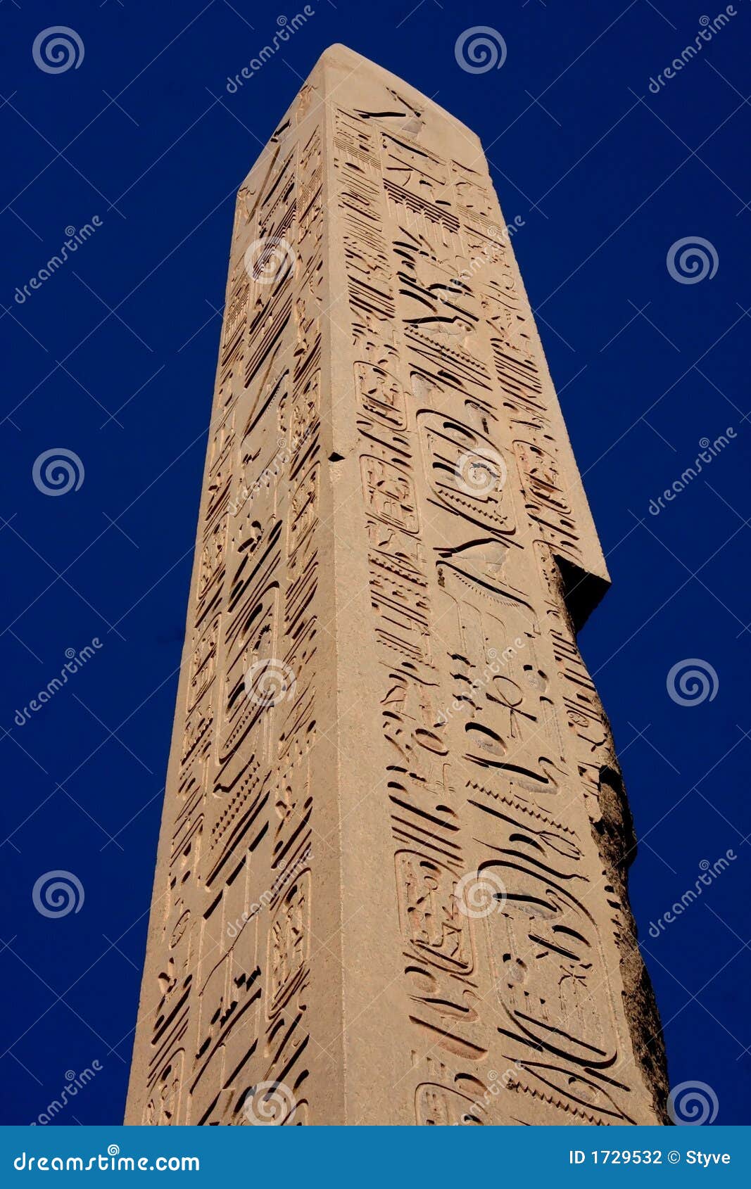 Karnak Temple Obelisk Details Stock Photo - Image of africa, obelisk ...
