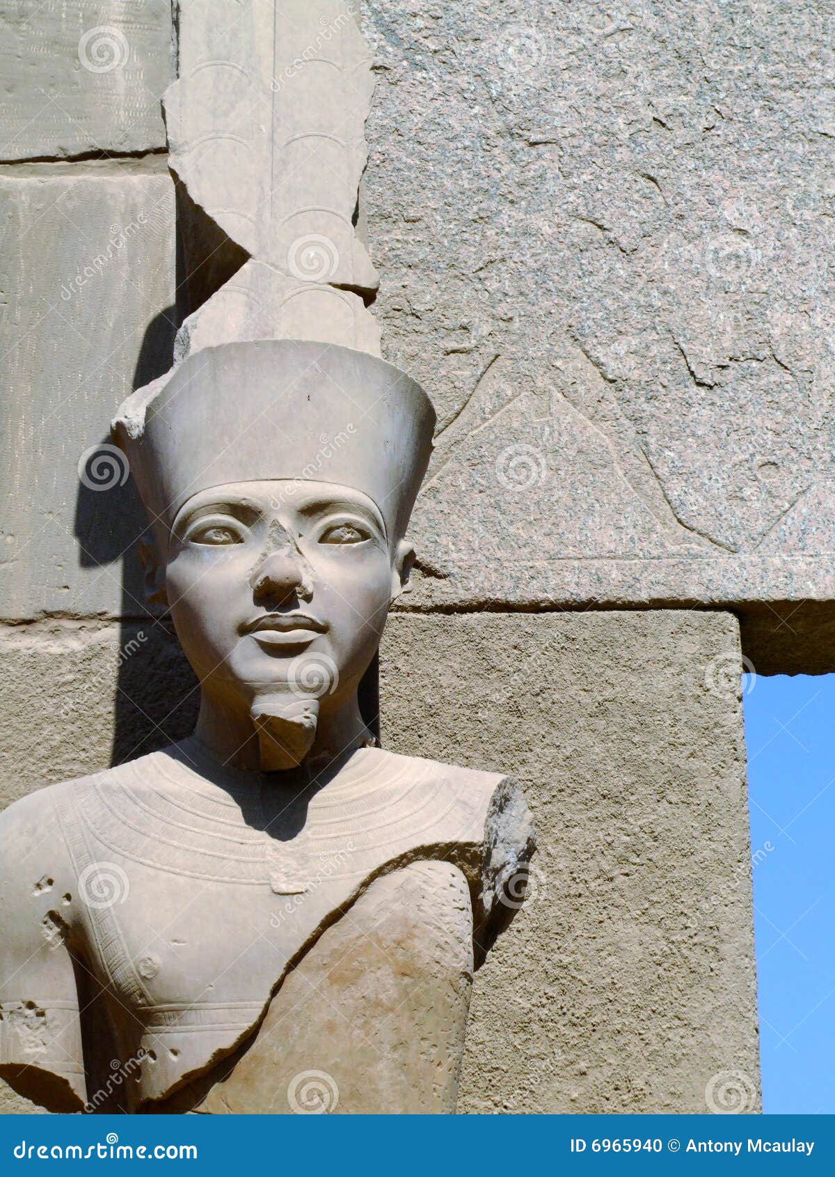 Karnak temple statue 03 stock photo. Image of monument - 6965940