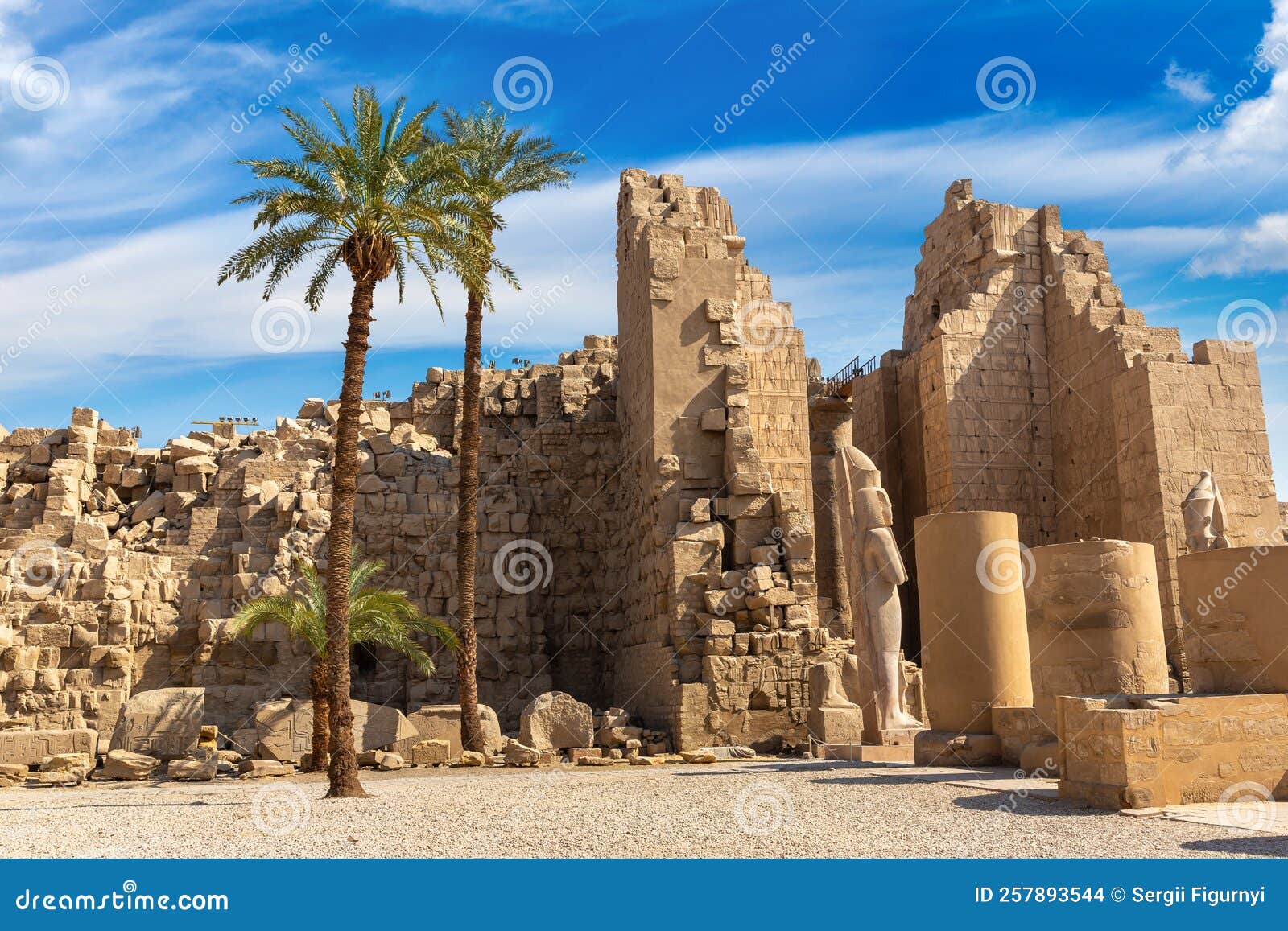 Karnak Temple in Luxor, Egypt Editorial Stock Image - Image of landmark ...