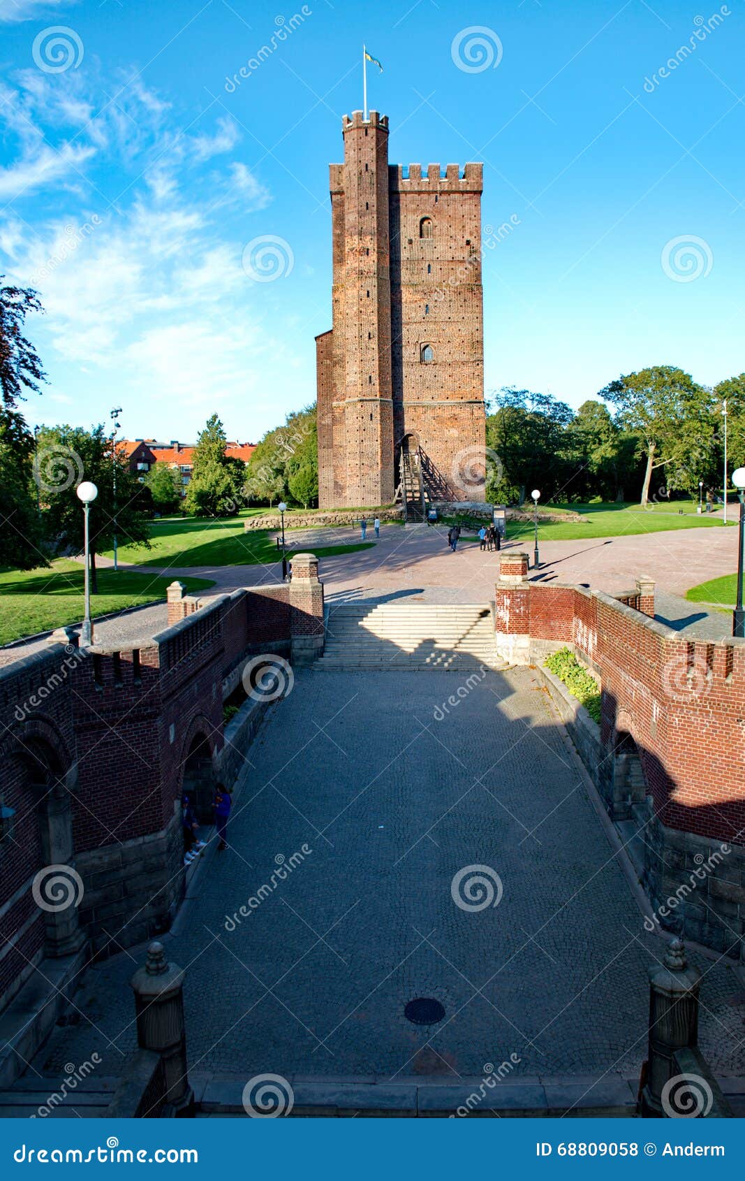 Karnan Tower in Helsingborg Stock Photo - Image of scandinavian, high ...
