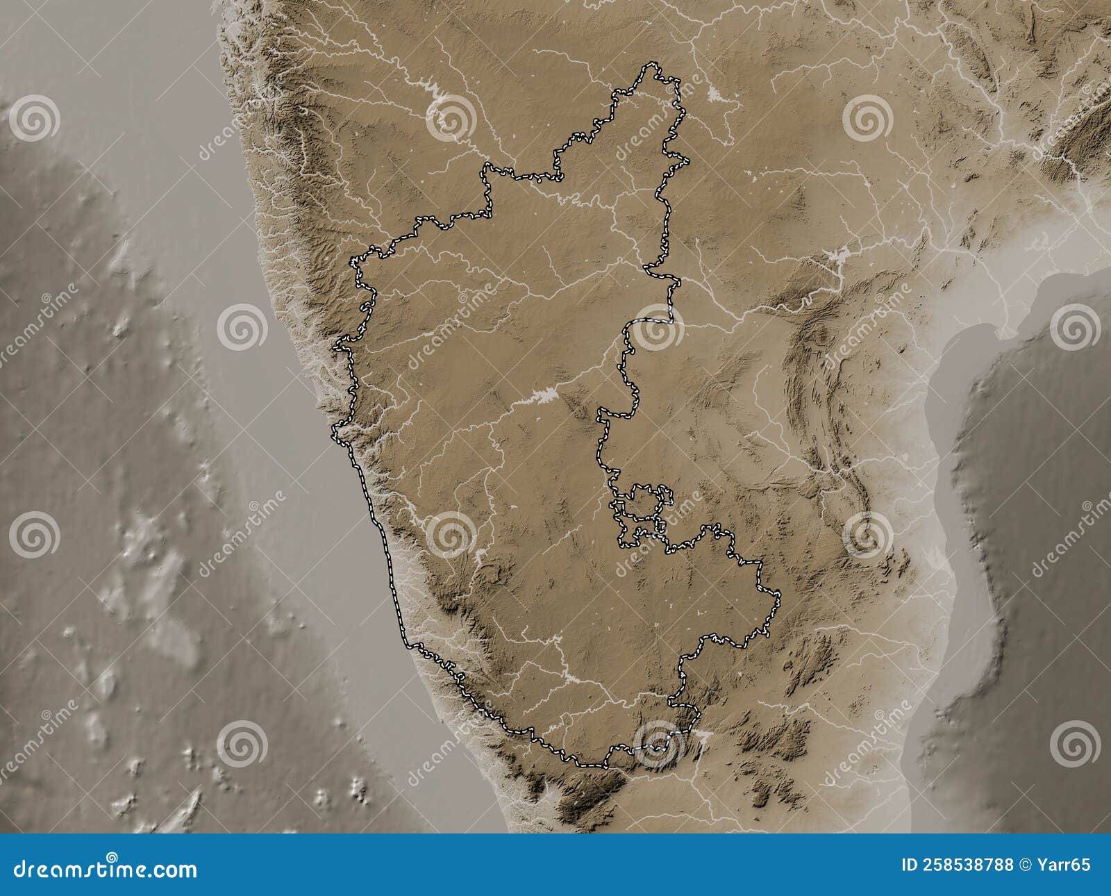 Karnataka, India. Sepia. No Legend Stock Photo - Image of barddhaman ...