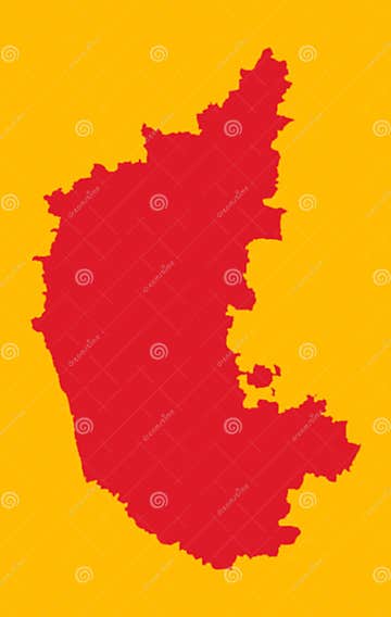 Karnataka map stock illustration. Illustration of presentation - 233242088
