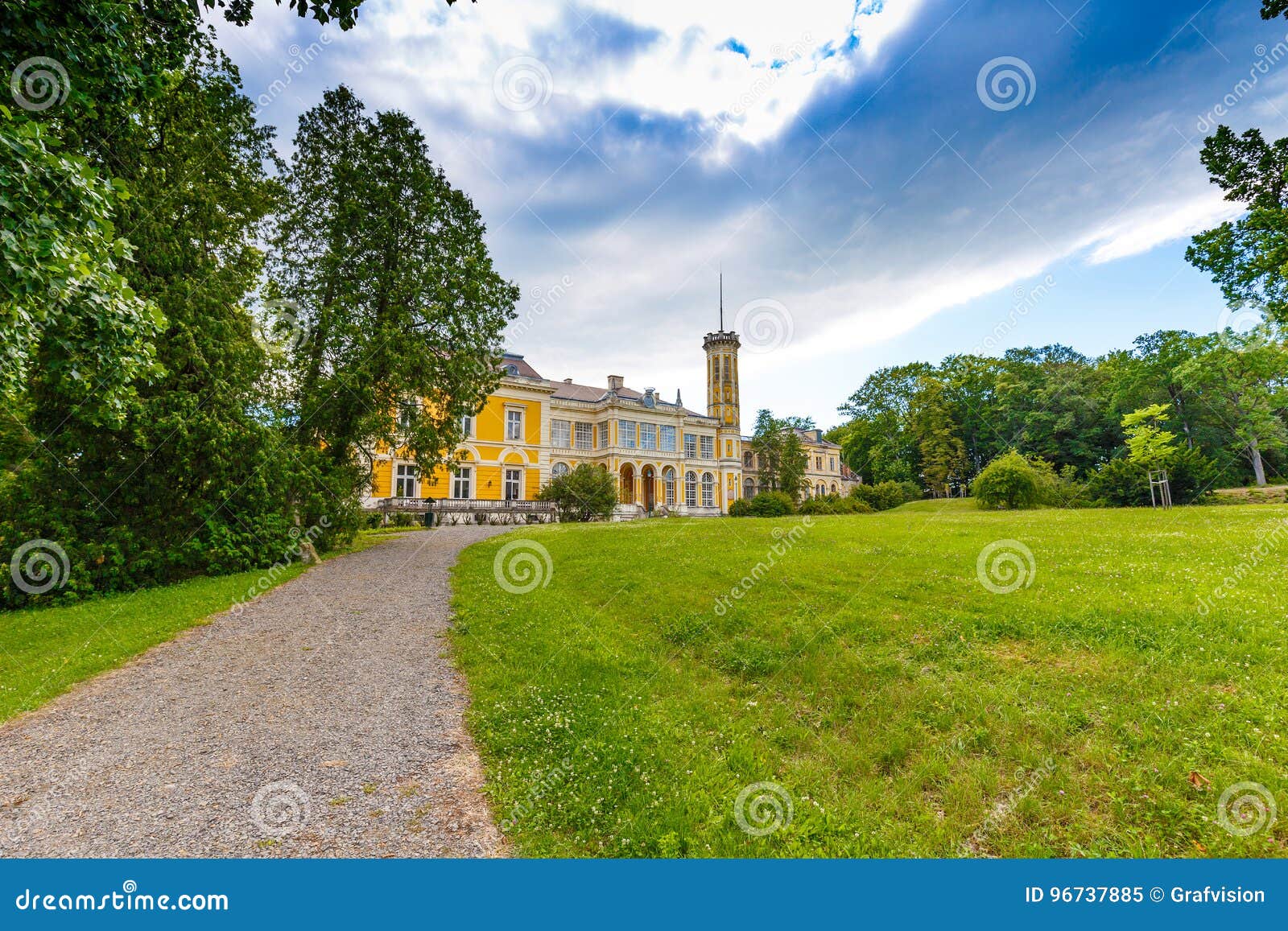 Karolyi Castle stock image. Image of exterior, medieval - 96737885