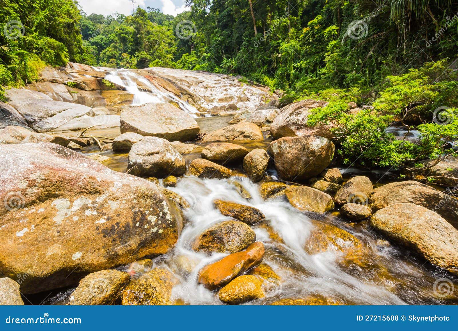 Karome Waterfall at Thailand Stock Photo - Image of green, rock: 27215608