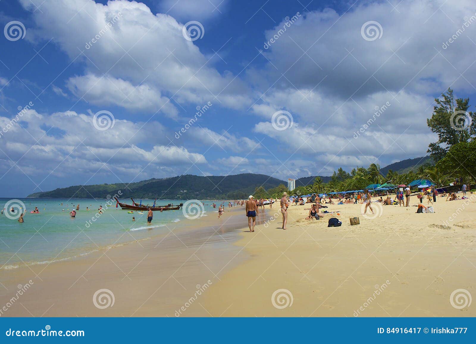 Karon Beach Area in Phuket, Thailand Editorial Photography - Image of ...
