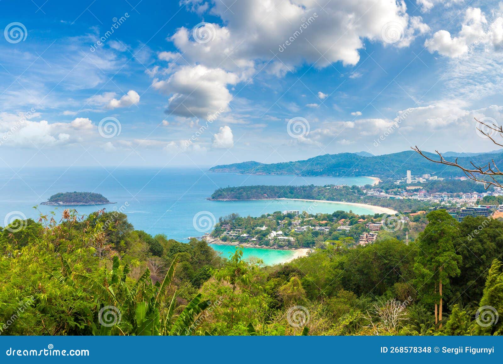 Karon View Point at Phuket stock photo. Image of andaman - 268578348