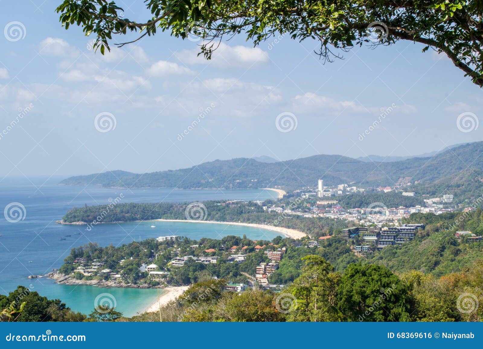 Karon View Point of Phuket, Thailand Stock Photo - Image of seascape ...