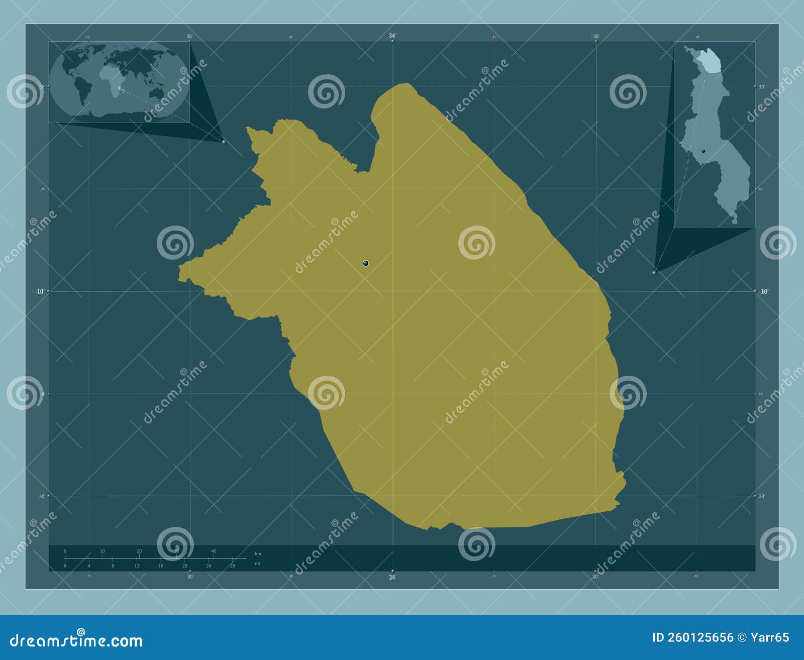 Karonga, Malawi. Solid. Major Cities Stock Illustration - Illustration ...