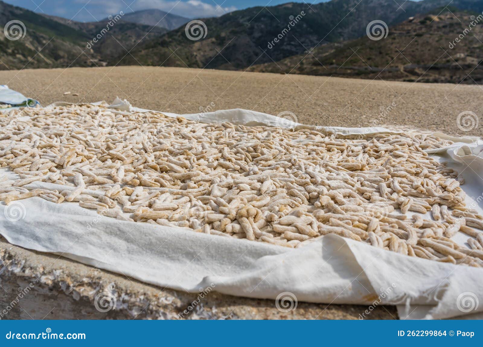 Makarounes - Traditional Food of Greek Island Karpathos Stock Photo ...