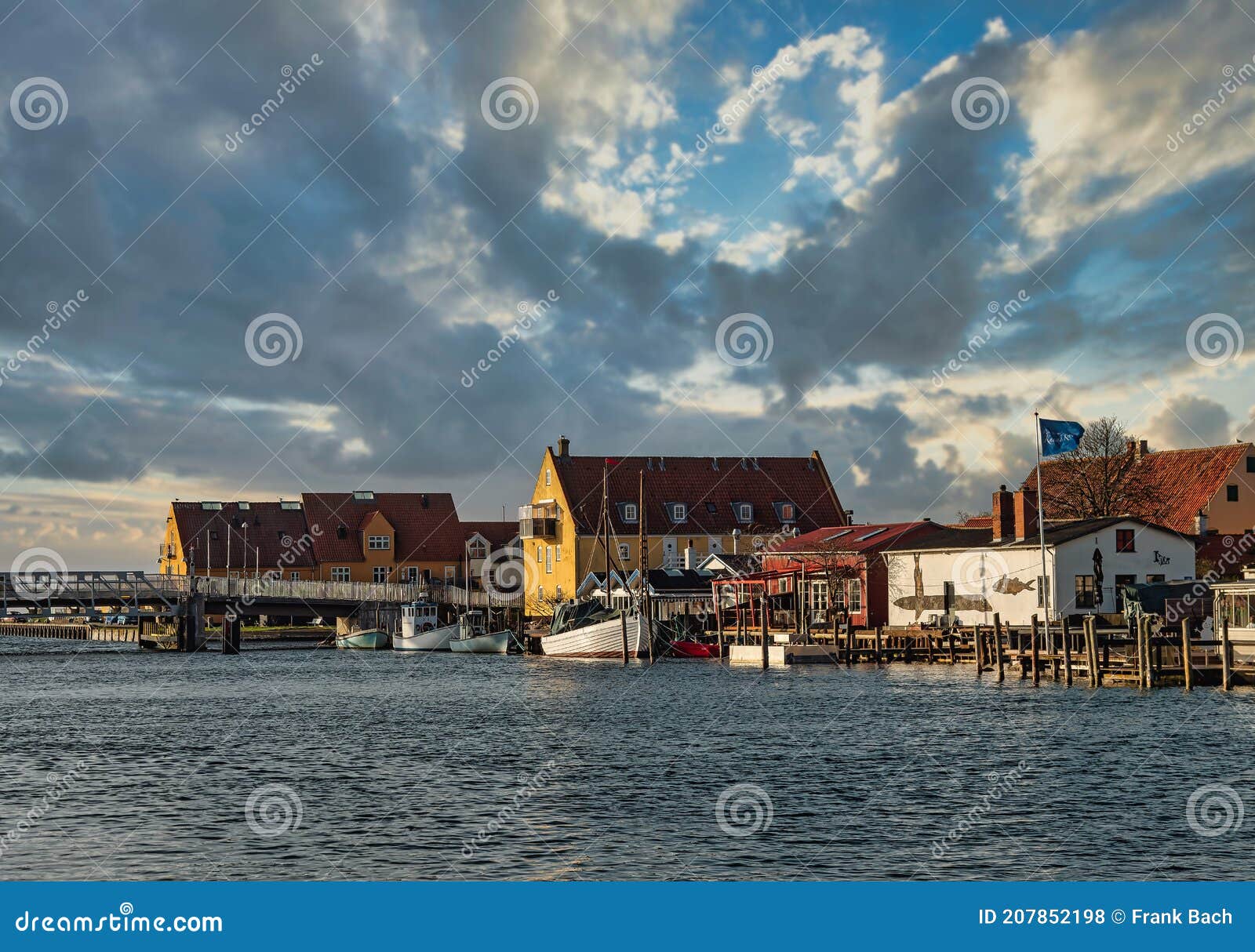 Karrebaeksminde Small Harbor with Boats in Rural Denmark Editorial ...