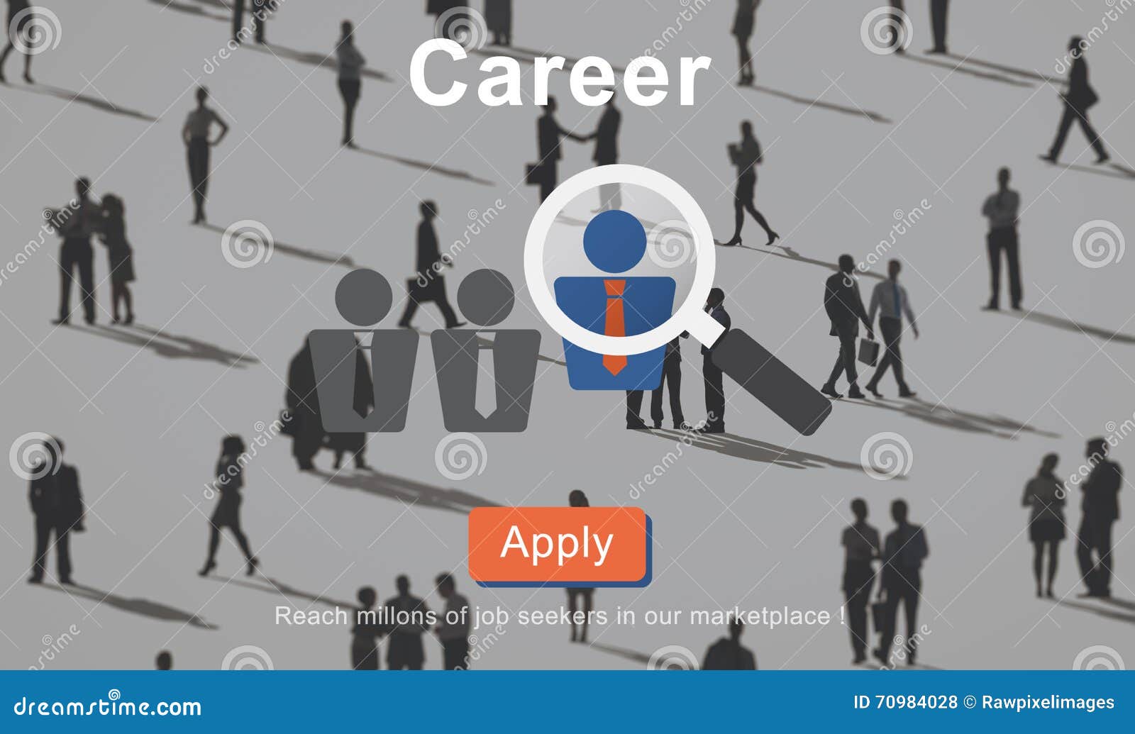 Karriere Job Profession Apply Hiring Concept Stock Abbildung ...