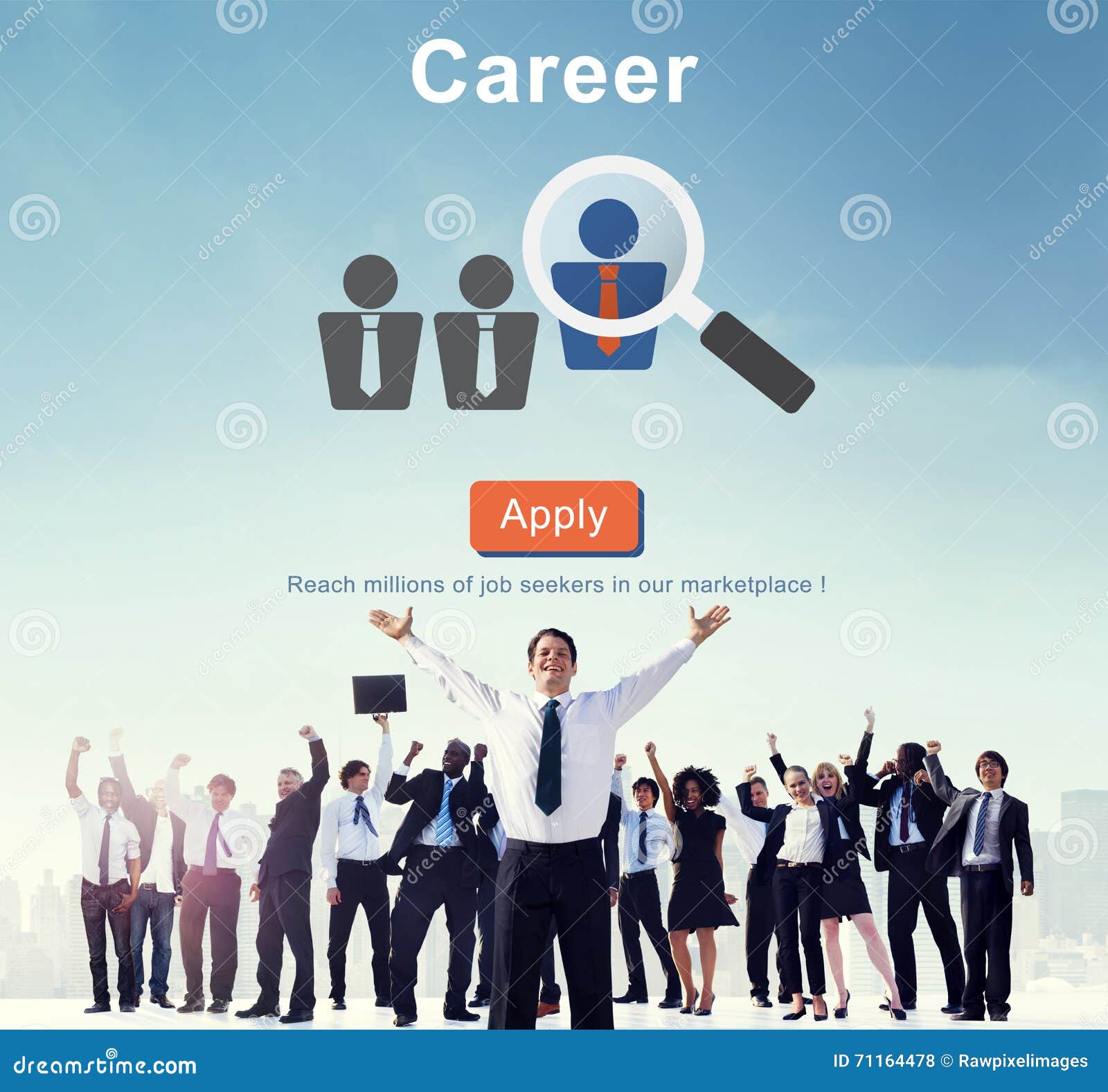 Karriere Job Profession Apply Hiring Concept Stockfoto - Bild von ...