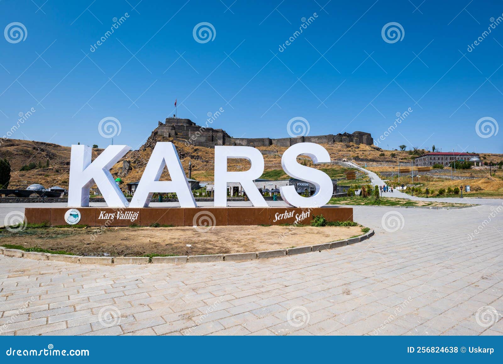 Kars Castle and Monument for Tourists in the Center of Kars, Turkey ...