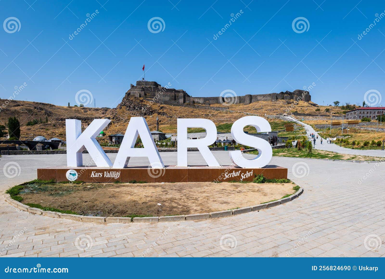 Kars Castle and Monument for Tourists in the Center of Kars, Turkey ...