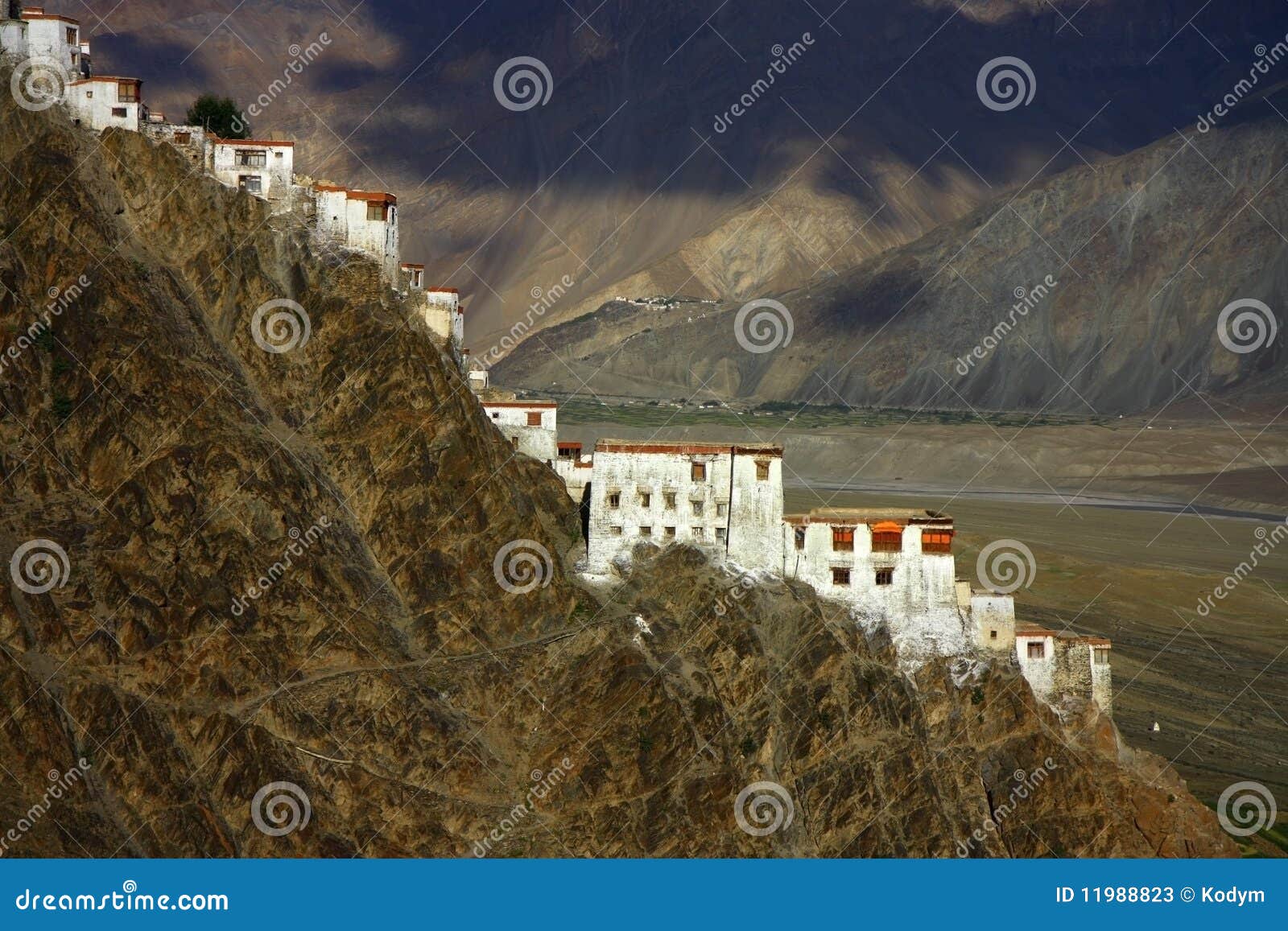 Karsha Monastery in Zanskar Range Stock Image - Image of monastery ...