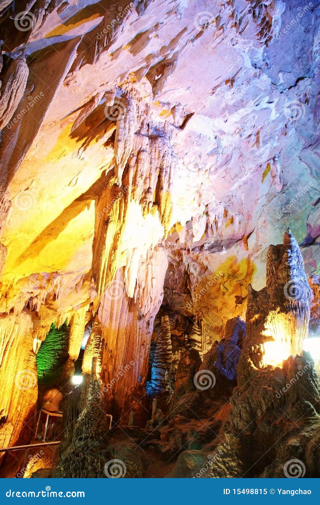 Karst Cave in Chongqing Wulong Stock Image - Image of stalactite ...