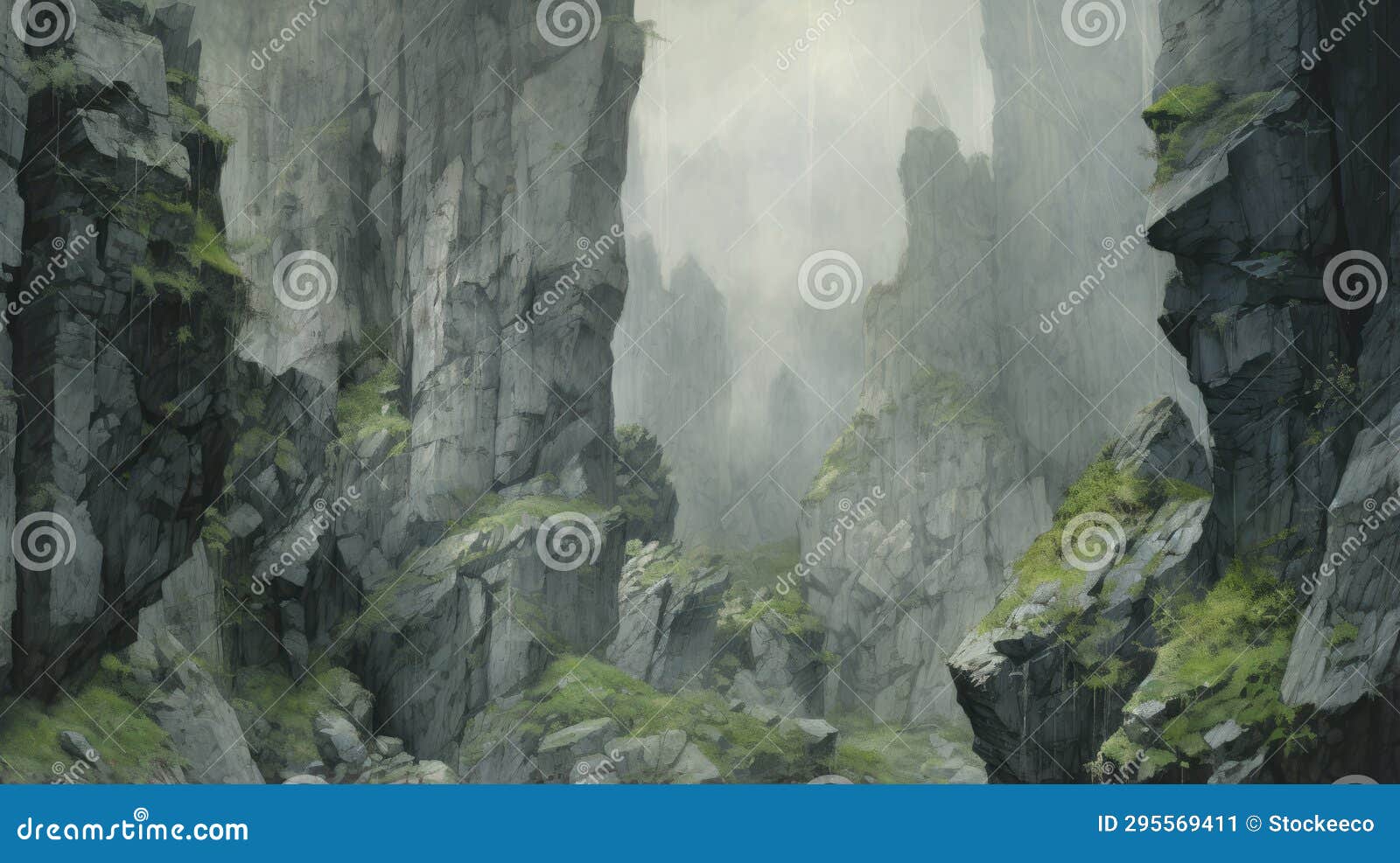 Karst: a Close View of an Exotic Fantasy Landscape Stock Illustration ...