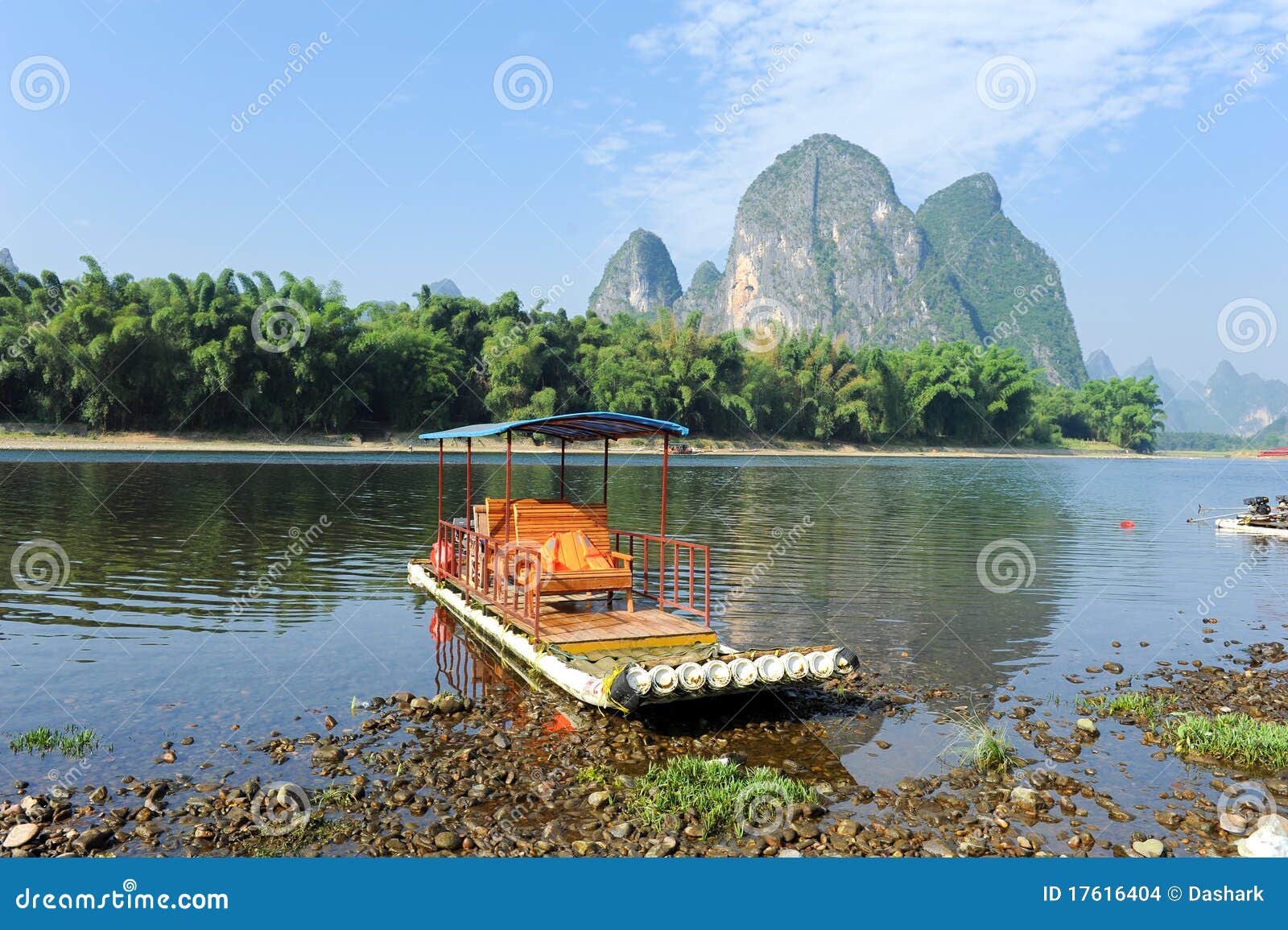 Karst Mountain Landscape in Yangshuo Guilin, Stock Photo - Image of ...