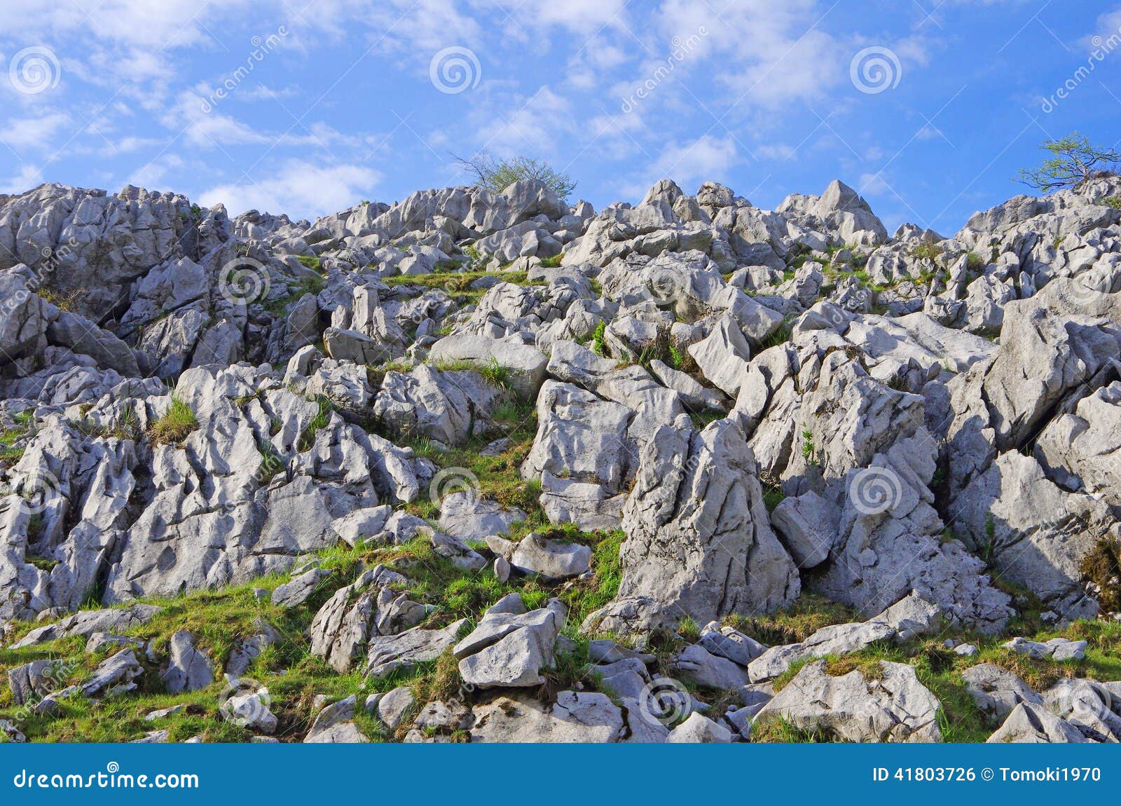 Karst Topography (Shikoku Karst) Stock Photo - Image of karst, field ...