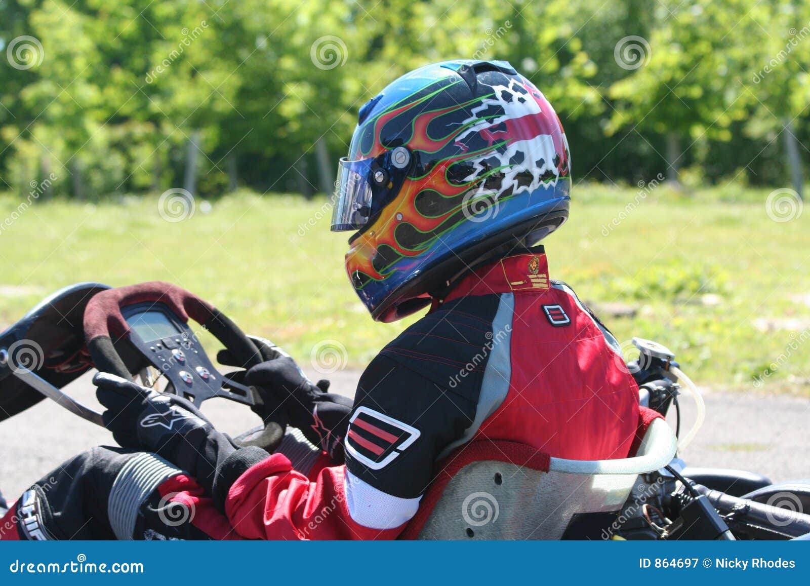 Kart Helmet stock image. Image of speed, gear, recreation - 864697
