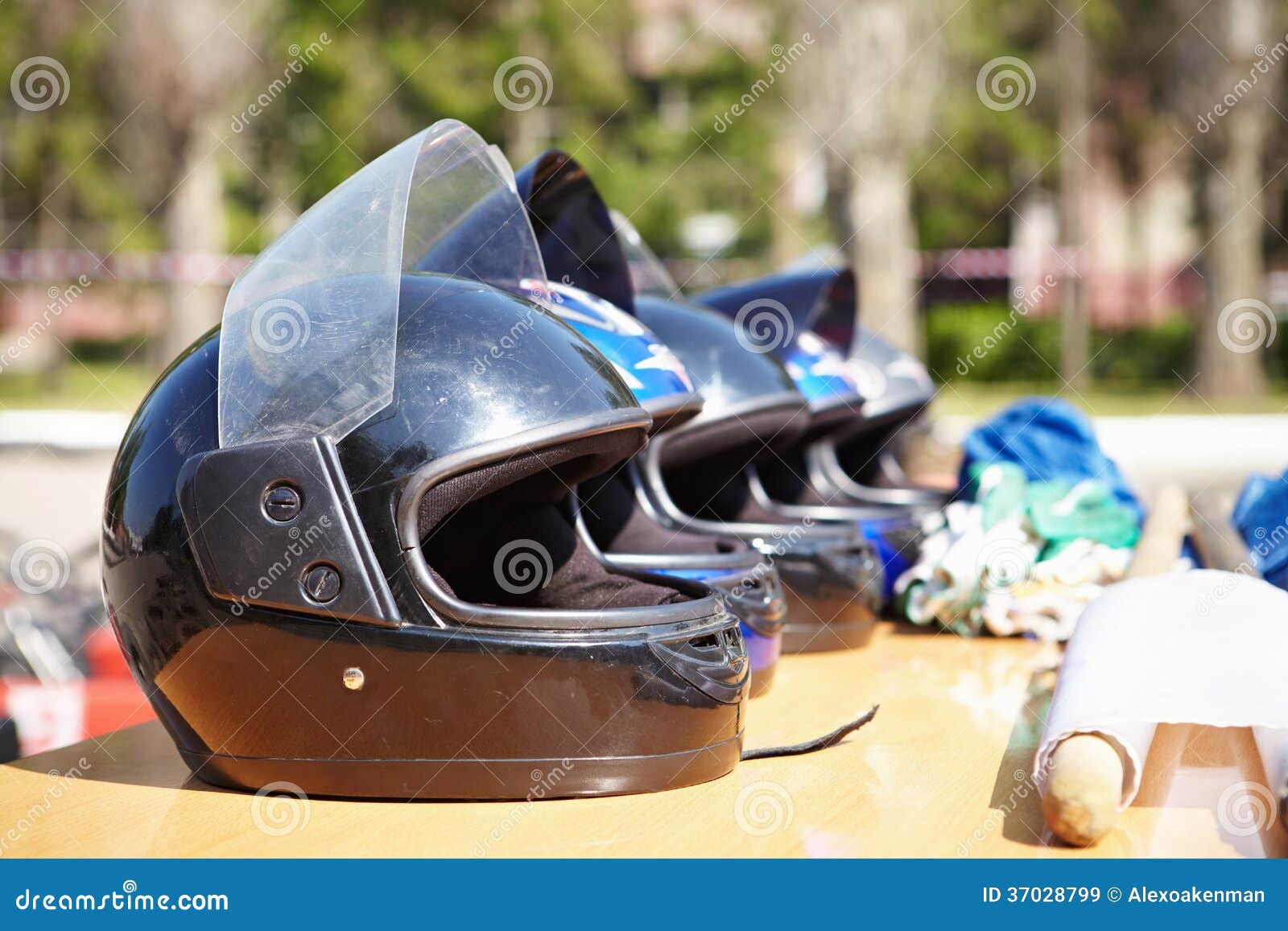 Kart Racing. Helmets. stock image. Image of land, racing - 37028799