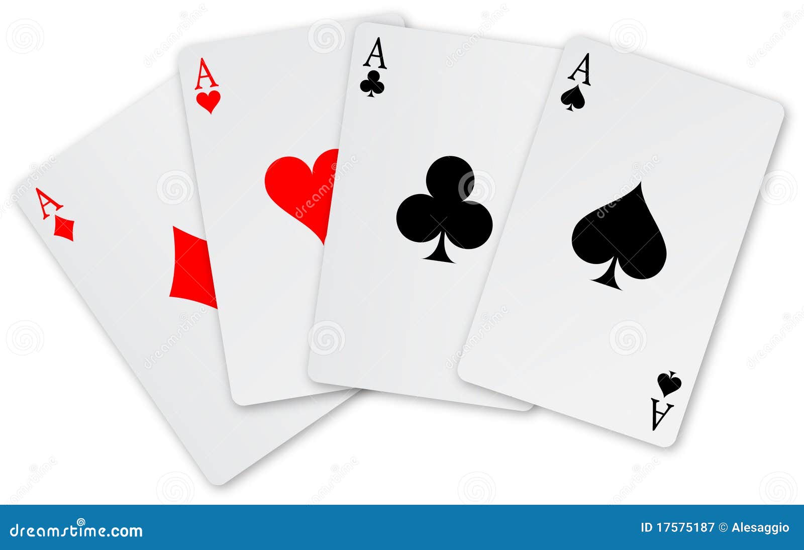 Karte mit vier Assen vektor abbildung. Illustration von klumpen - 17575187