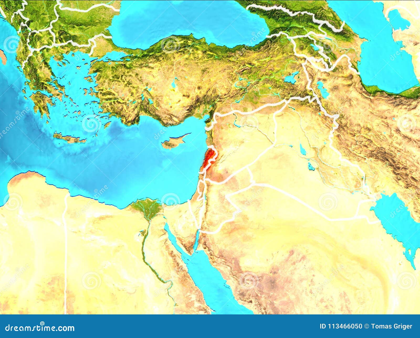Karte vom Libanon stock abbildung. Illustration von bahn - 113466050