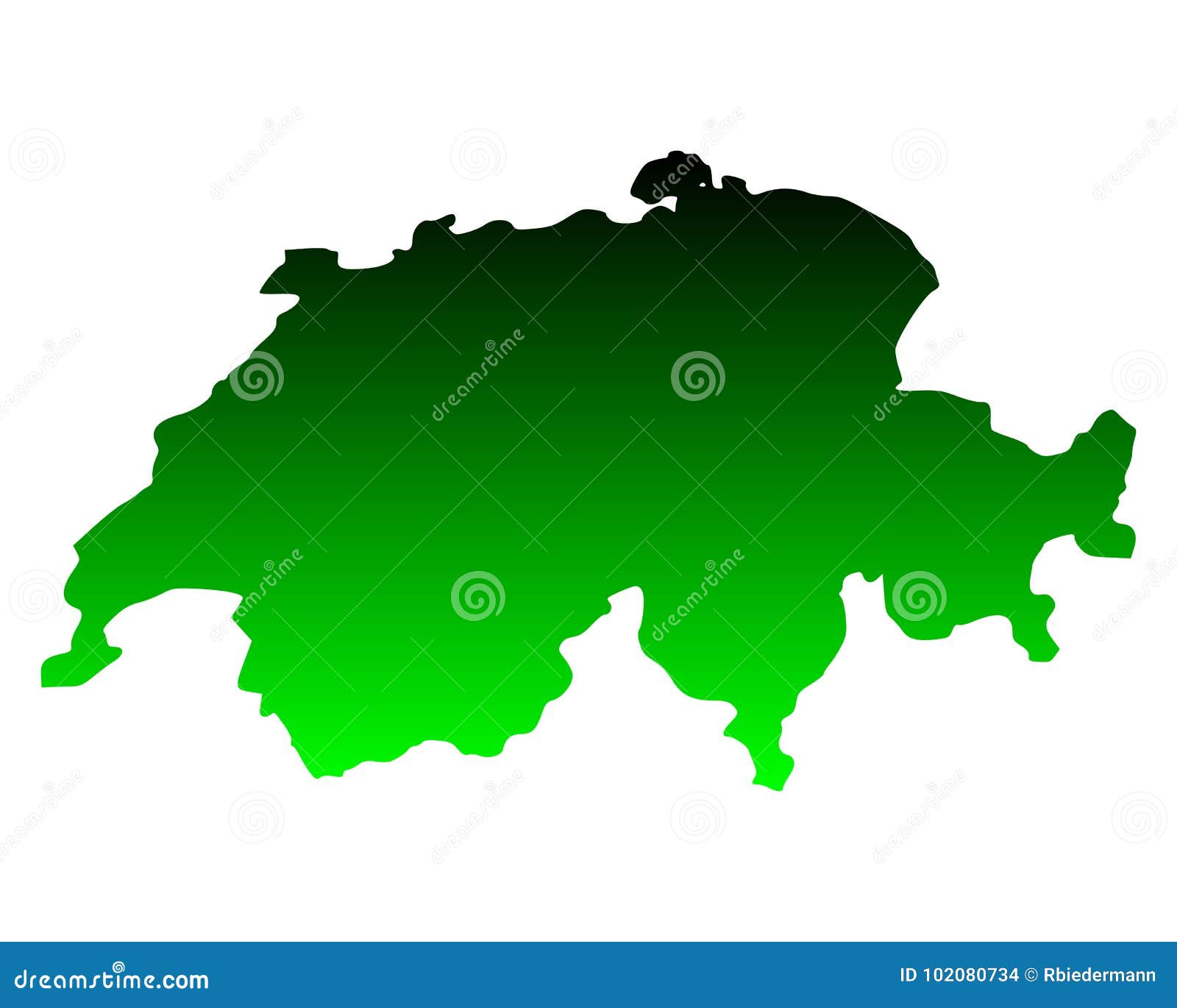 Karte von der Schweiz vektor abbildung. Illustration von kartografie ...