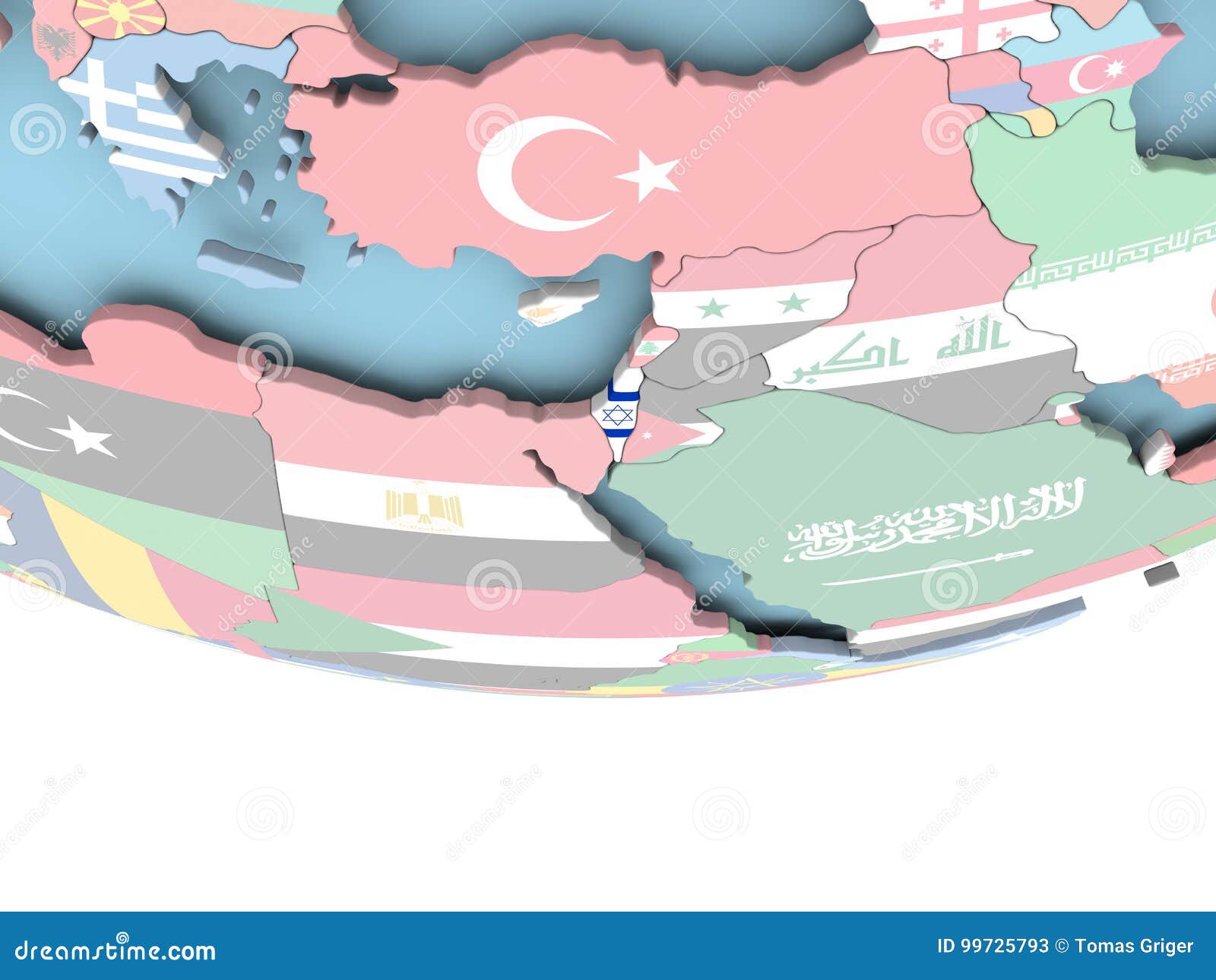 Karte Von Israel Mit Flagge Auf Kugel Stock Abbildung - Illustration ... Karte Von Israel Mit Flagge Auf Kugel Stock Abbildung - Illustration ...