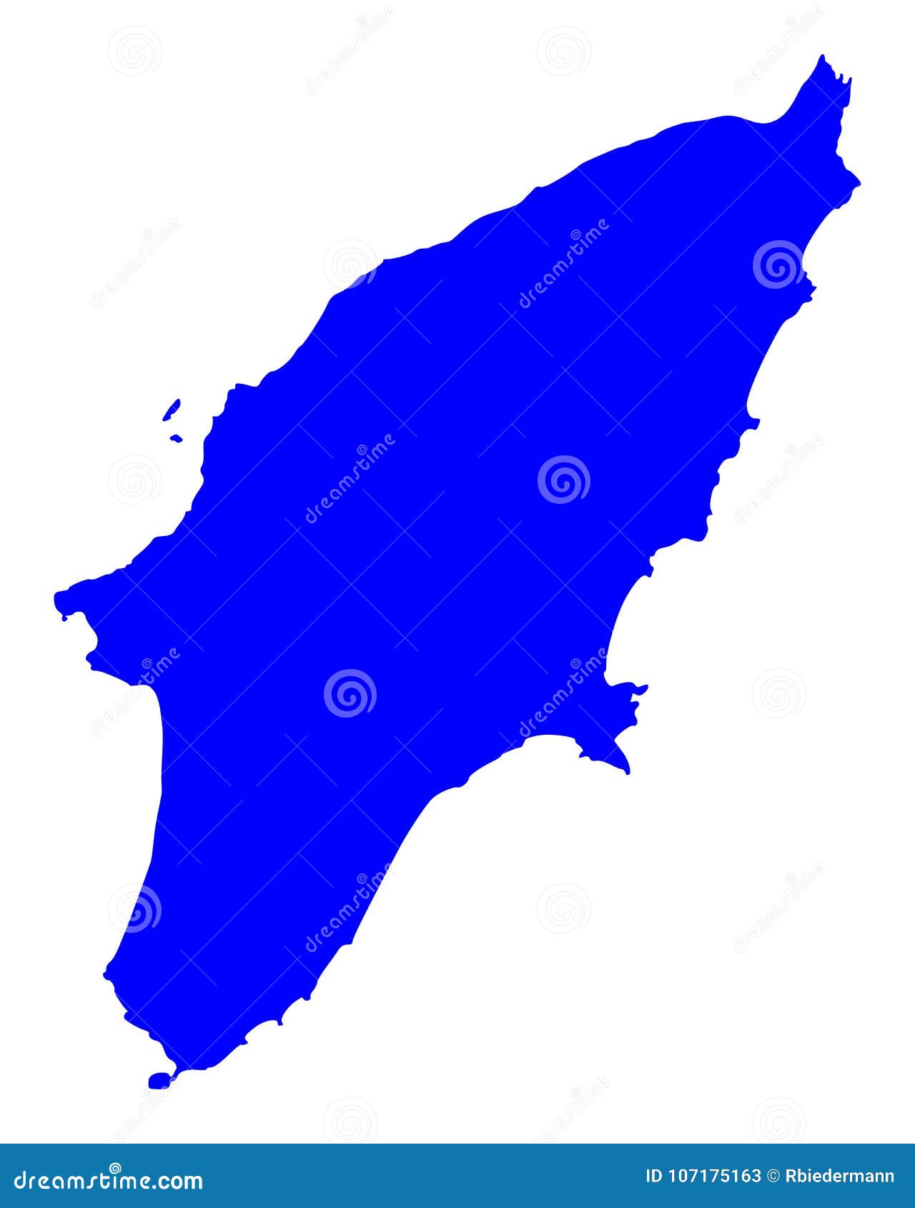 Karte von Rhodos vektor abbildung. Illustration von getrennt - 107175163