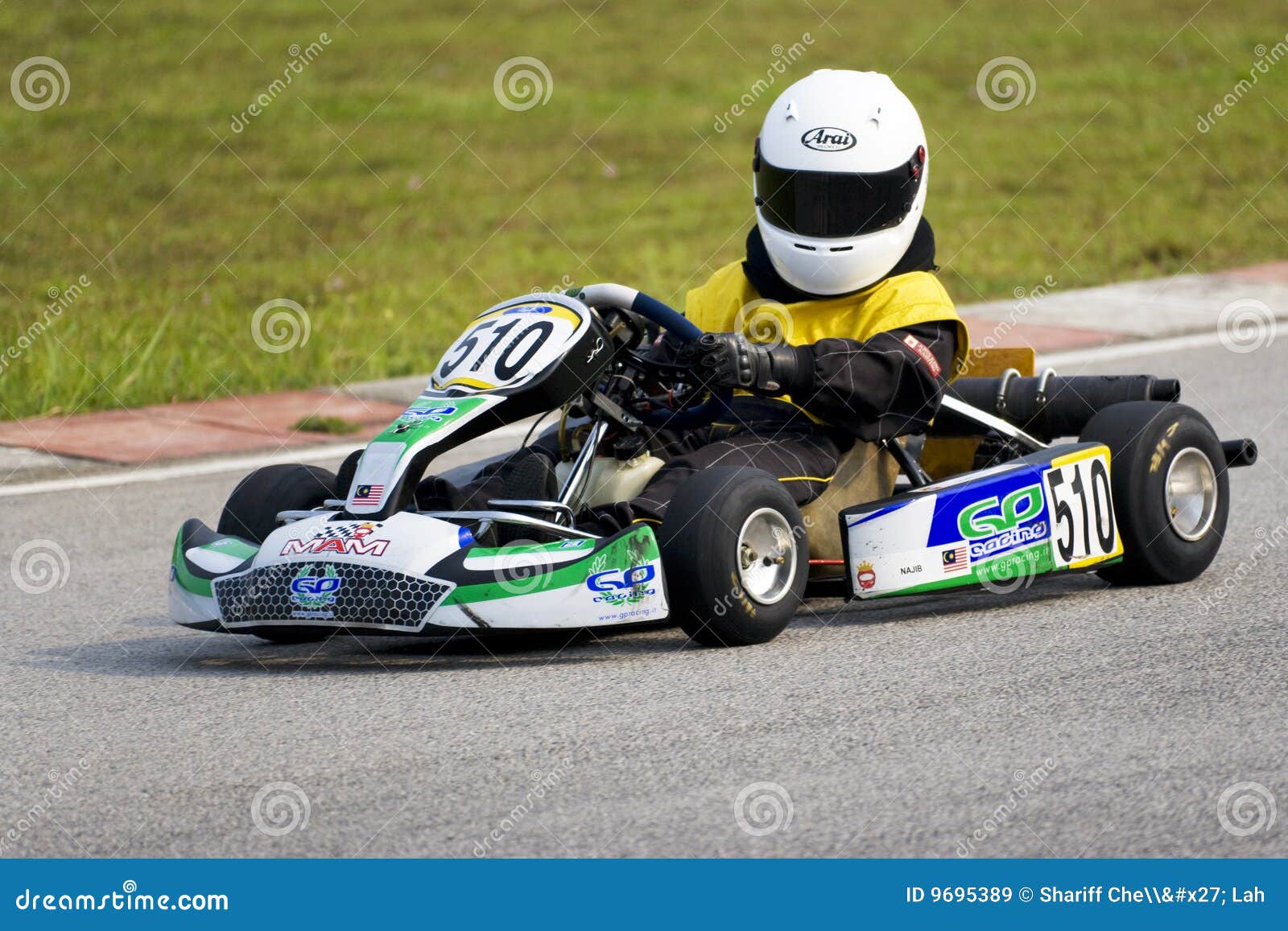 Karting Action editorial stock image. Image of mini, driver - 9695389