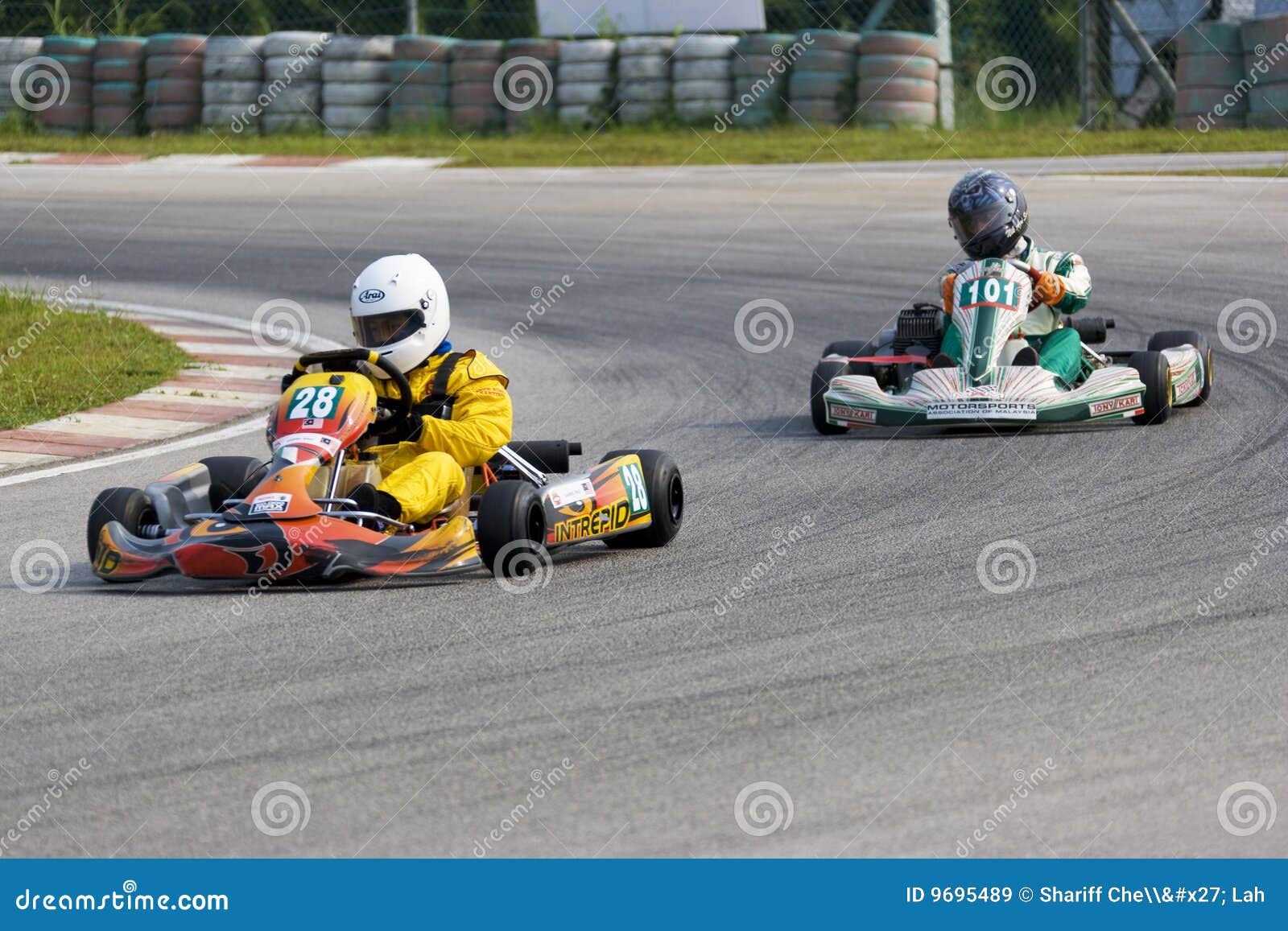 Karting Action editorial stock image. Image of motorised - 9695489