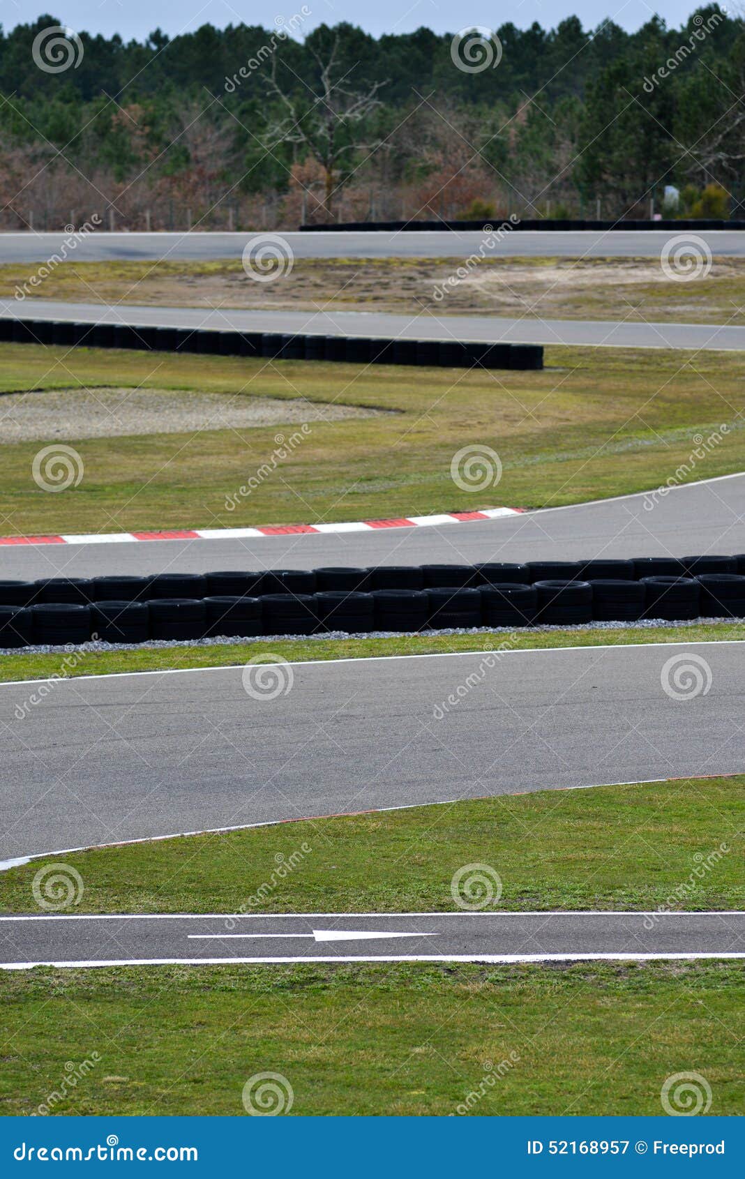 Karting Circuit stock image. Image of venue, green, people - 52168957