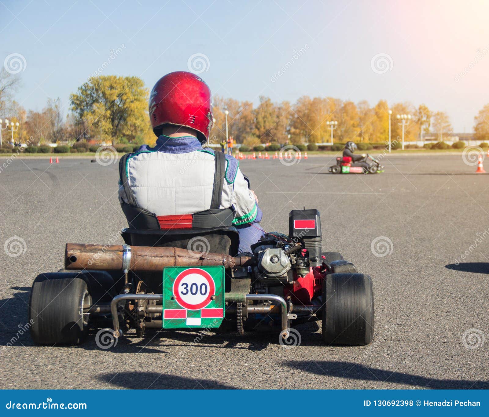 Karting Competitions, the Participant is Sitting in the Map and Waiting ...