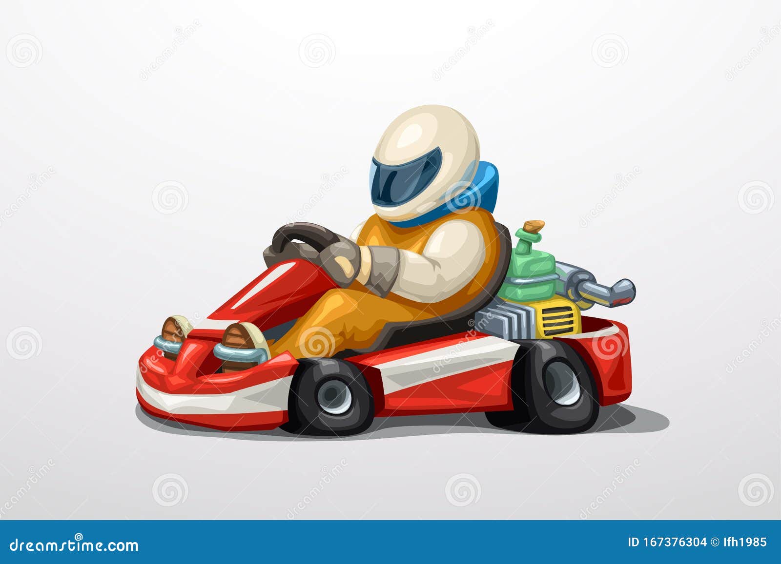 Cartoon Karting Illustration | CartoonDealer.com #126120436