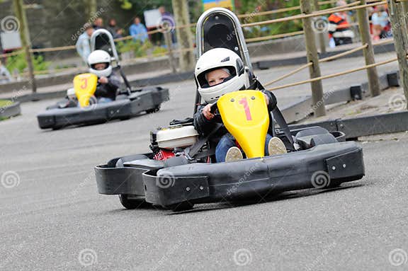 Karting Kid stock image. Image of caucasian, concentrated - 14820601
