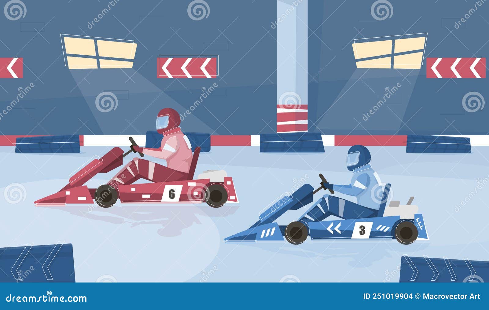 Karting Racing Roads. Start And Finish Lines. Asphalt Roads Or Speedway ...