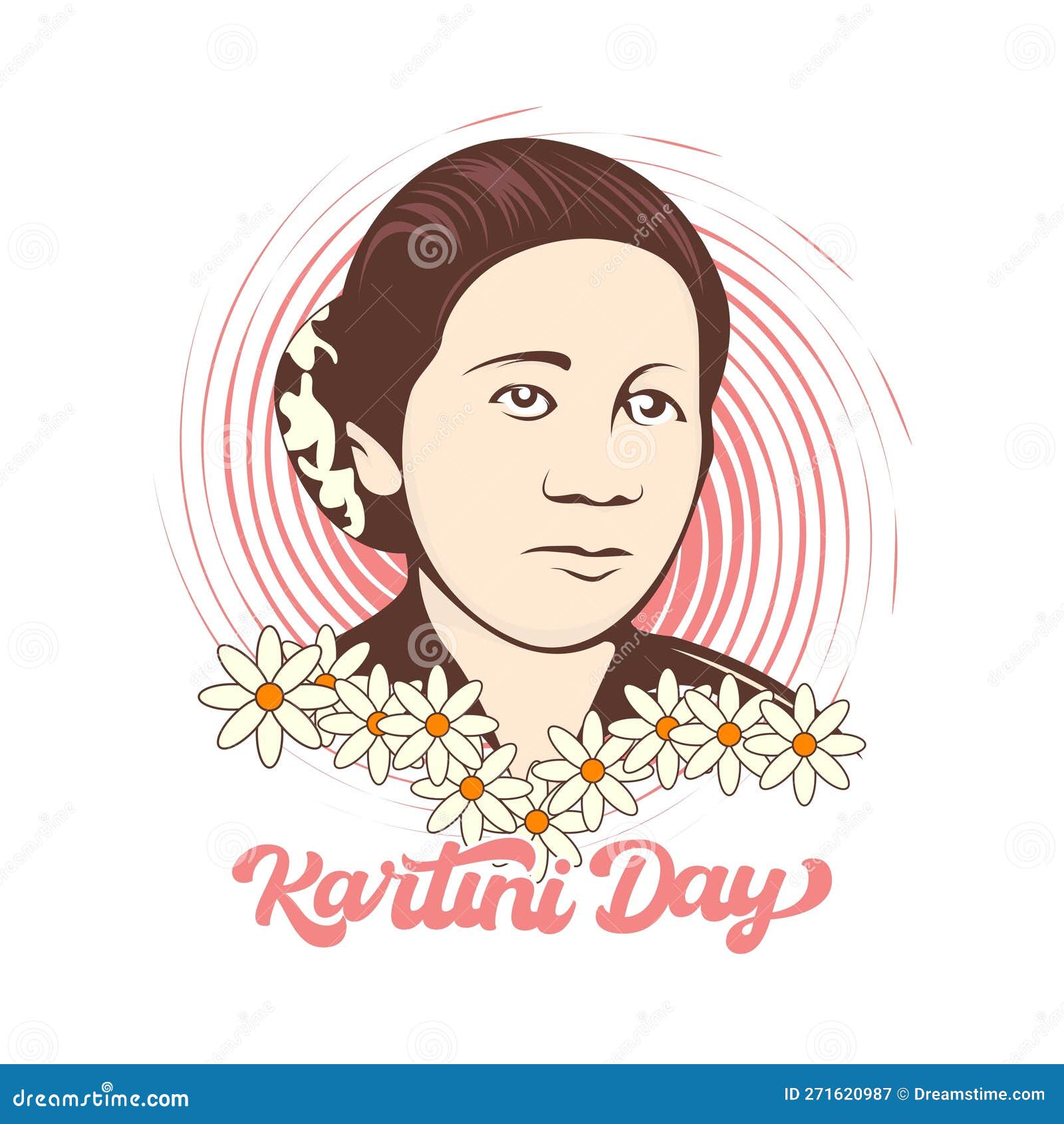 Kartini Day Celebration Cartoon Vector | CartoonDealer.com #271620987