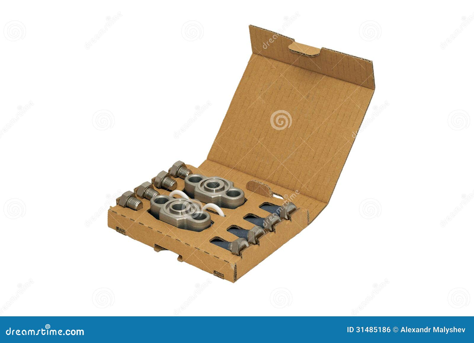 Karton Verpakking Met De Details. Stock Foto - Image of glanzend ...